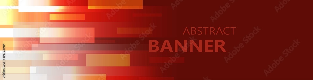 Abstract red square light banner design background Stock Vector | Adobe ...