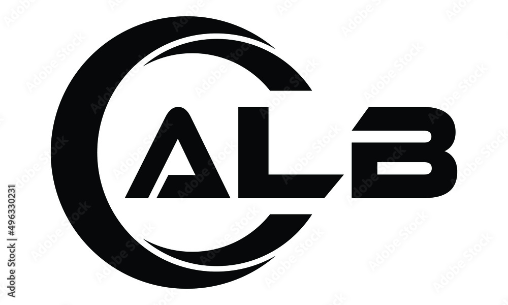 ALB swoosh logo design vector template | monogram logo | abstract logo ...