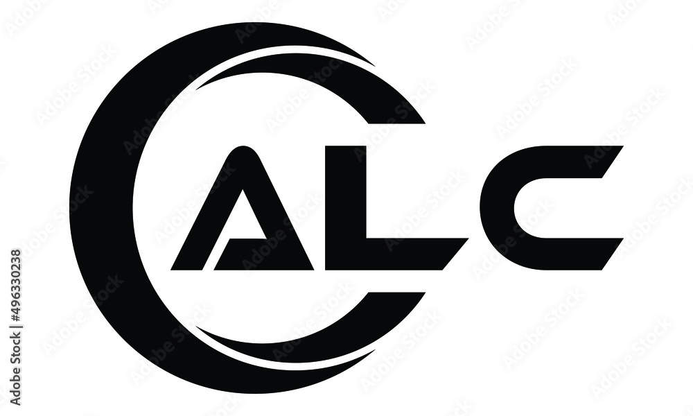 ALC swoosh logo design vector template | monogram logo | abstract logo ...