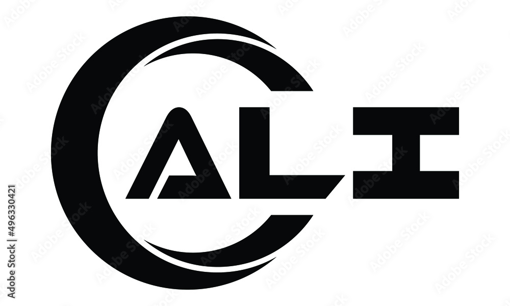 ALI swoosh logo design vector template | monogram logo | abstract logo ...
