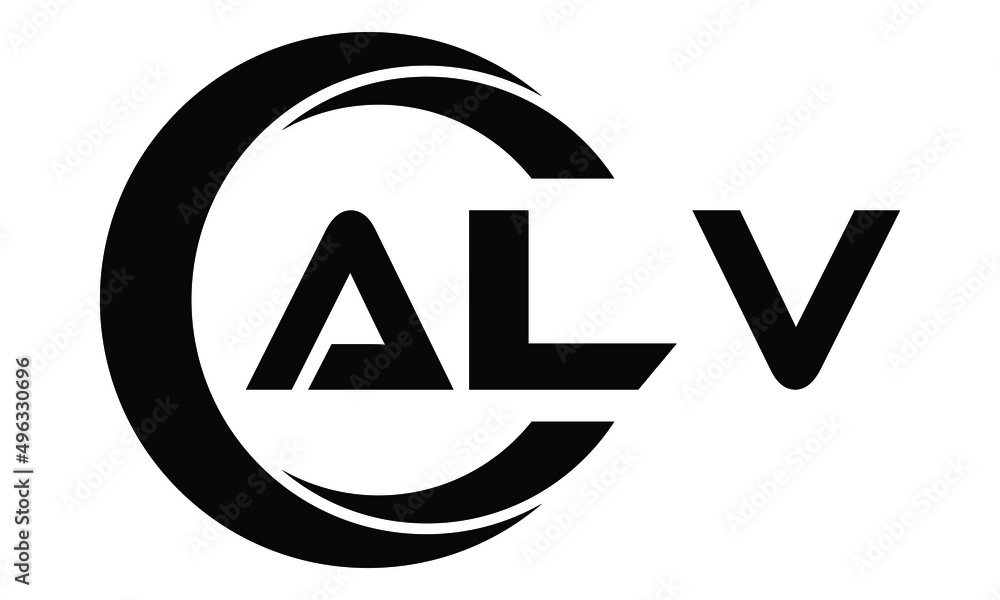 ALV swoosh logo design vector template | monogram logo | abstract logo ...