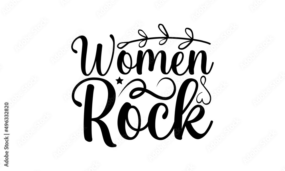 Vetor do Stock: Women rock SVG, Strong Woman SVG, Women Empowerment SVG ...