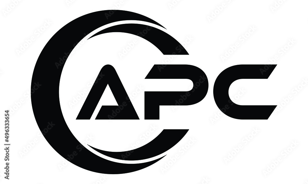 APC swoosh logo design vector template | monogram logo | abstract logo ...