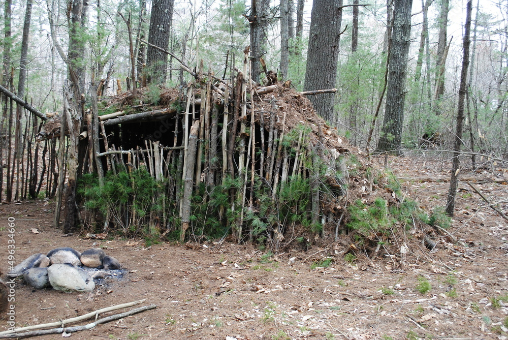 Primitive / Survival structure semi-permanent build with wind / privacy ...