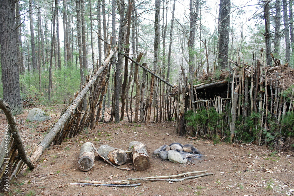 Primitive / Survival structure semi-permanent build with wind / privacy ...