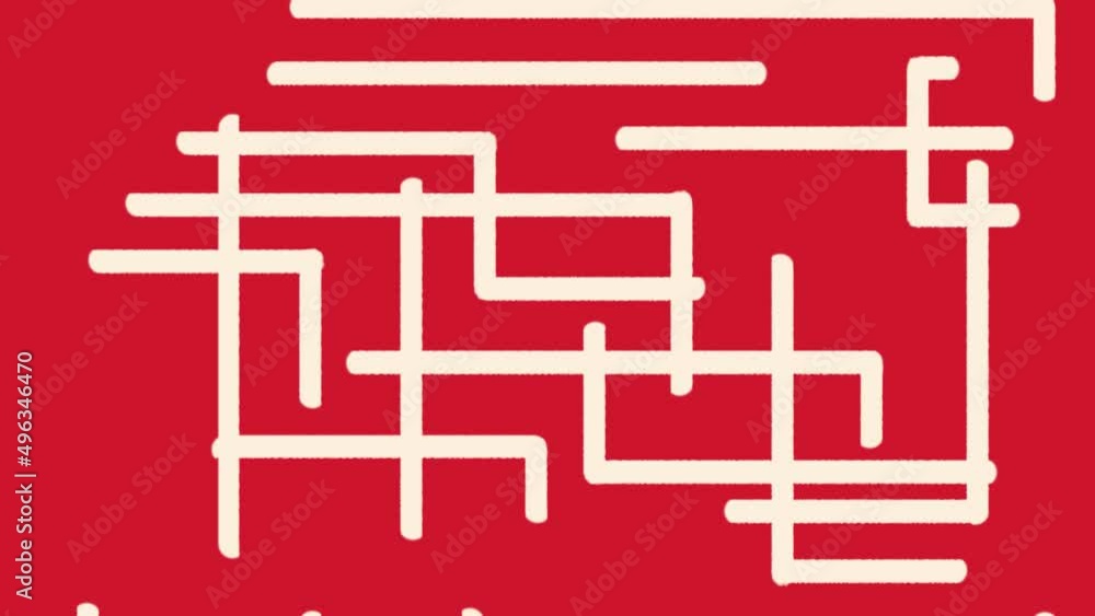 looping animation of red background and white lines Stock Video | Adobe ...