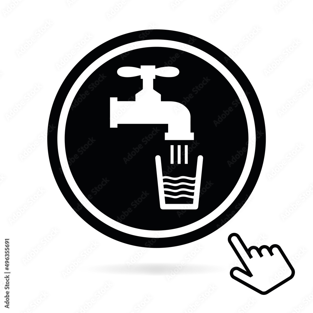 Logo eau potable. Stock Vector | Adobe Stock