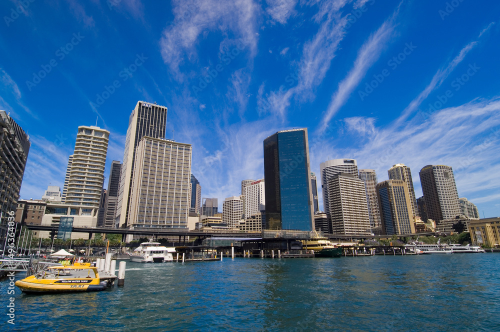 Skyscrapers on the waterfront, Circular Quay, Sydney, Australia Stock ...