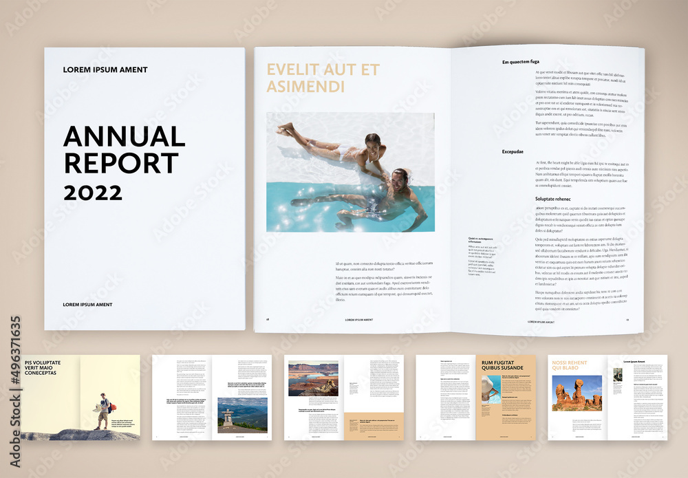 Innovative Project Report Stock Template | Adobe Stock