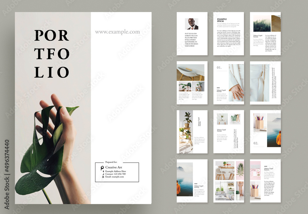 Portfolio Layout Stock Template | Adobe Stock
