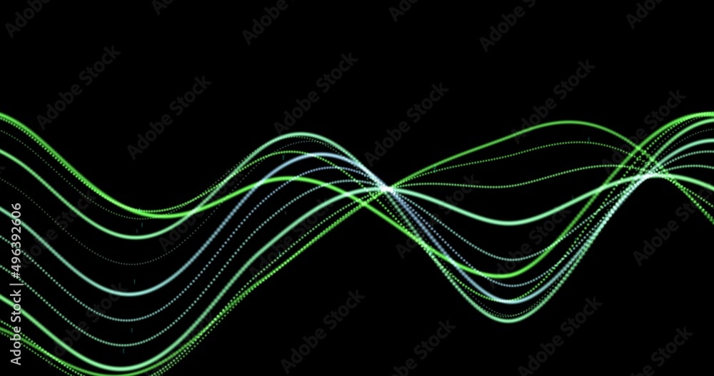 particle graph lines, HUD lines in motion. High tech futuristic ...