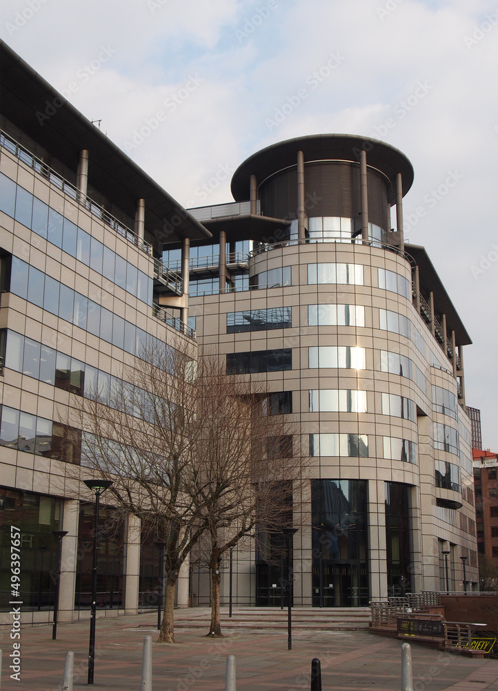 manchester, united kingdom - 24 march 2022: View of of the office ...