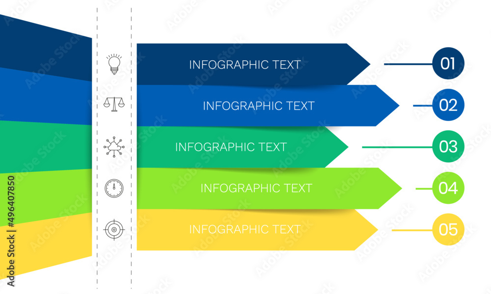 Business annual arrow infographic plan concept design vector with icons ...