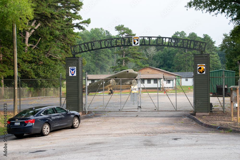 The Gate for Camp Taccoa where the 101st Airborne when to Basic ...