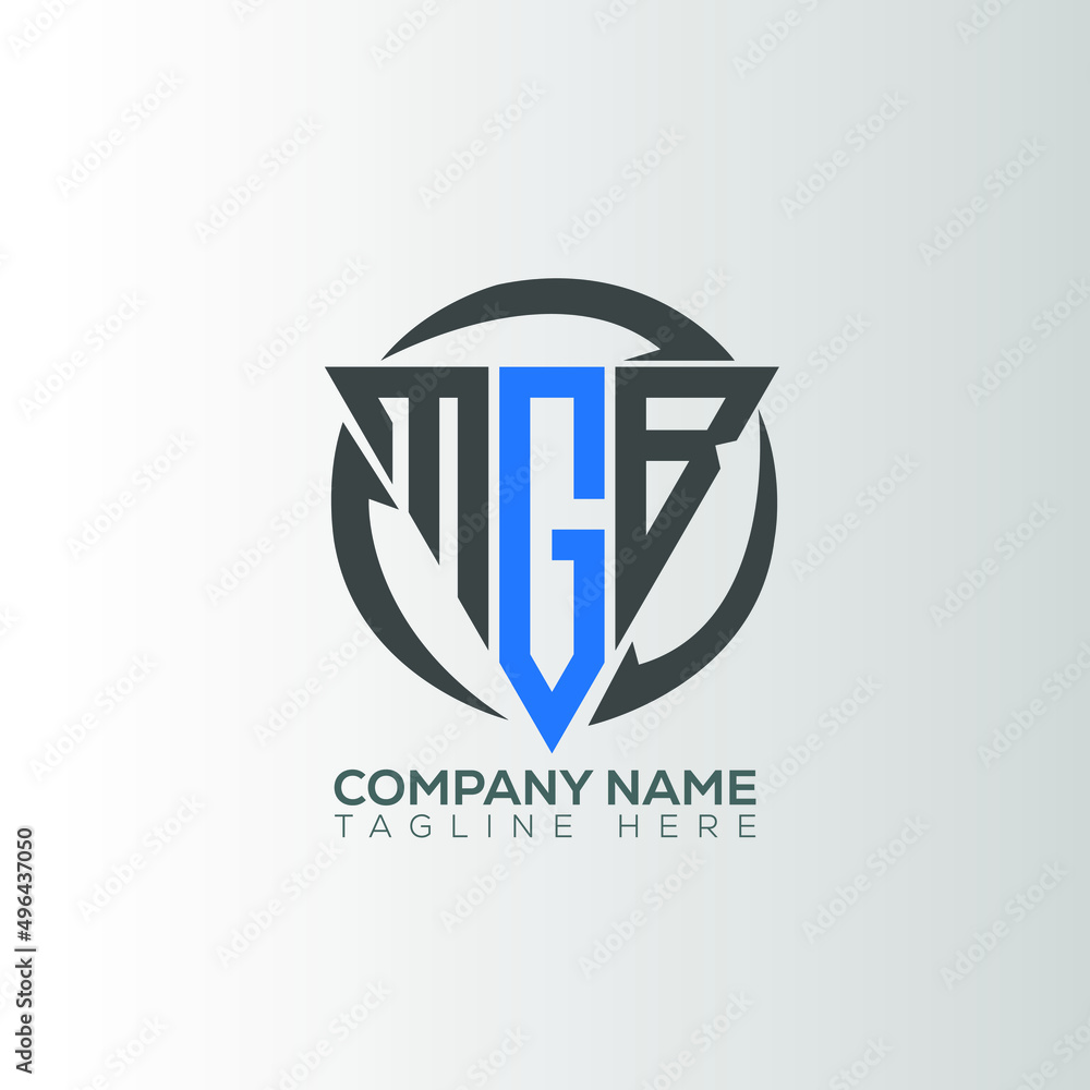 MGB letter logo design on white background.MGB creative initials letter ...