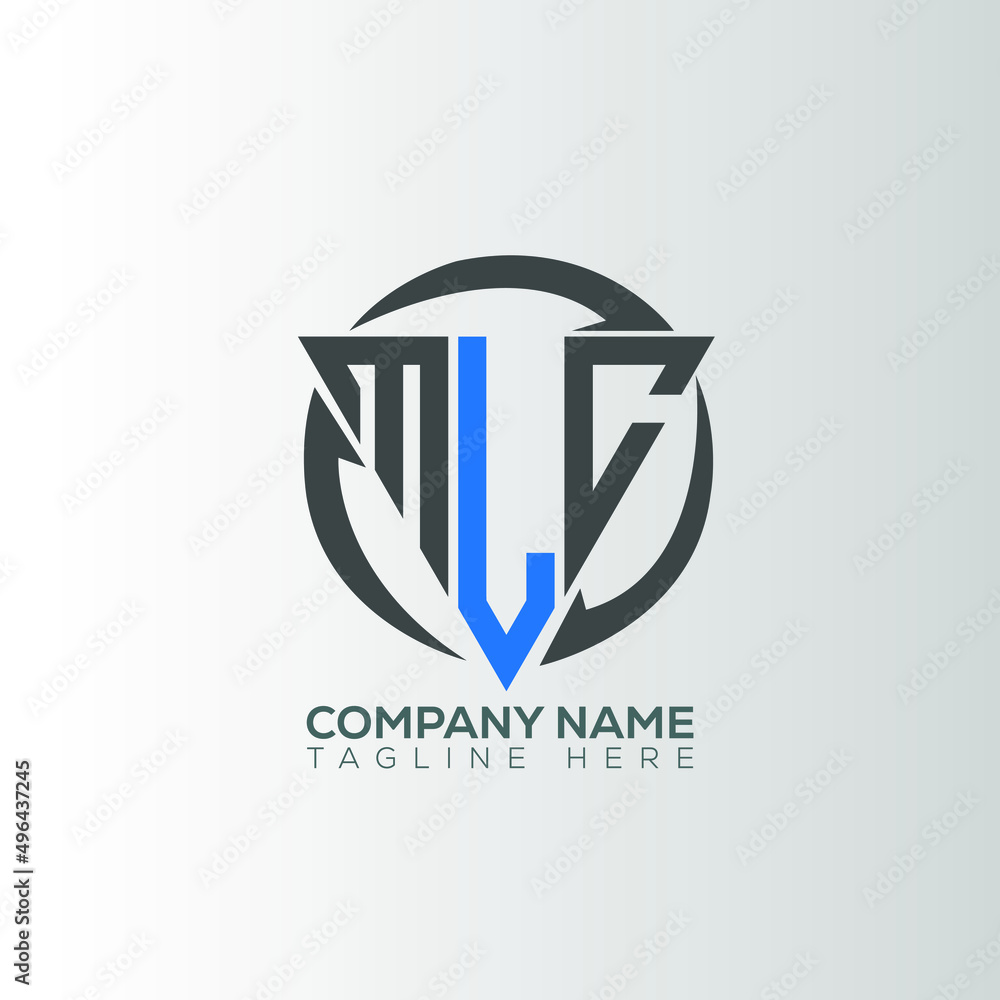 MLC letter logo design on white background.MLC creative initials letter ...