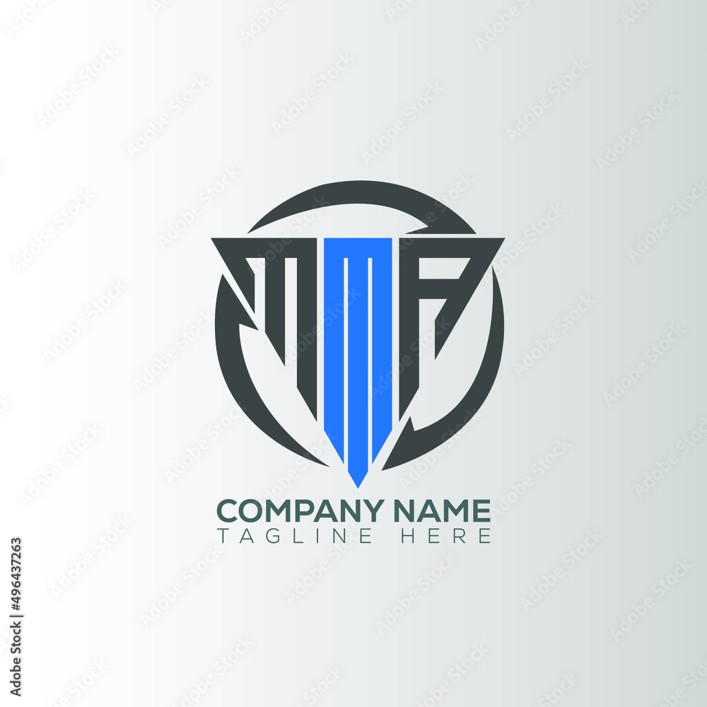 MMA letter logo design on white background.MMA creative initials letter ...