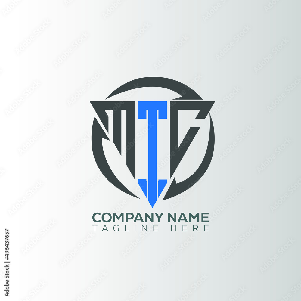 MTC letter logo design on white background.MTC creative initials letter ...