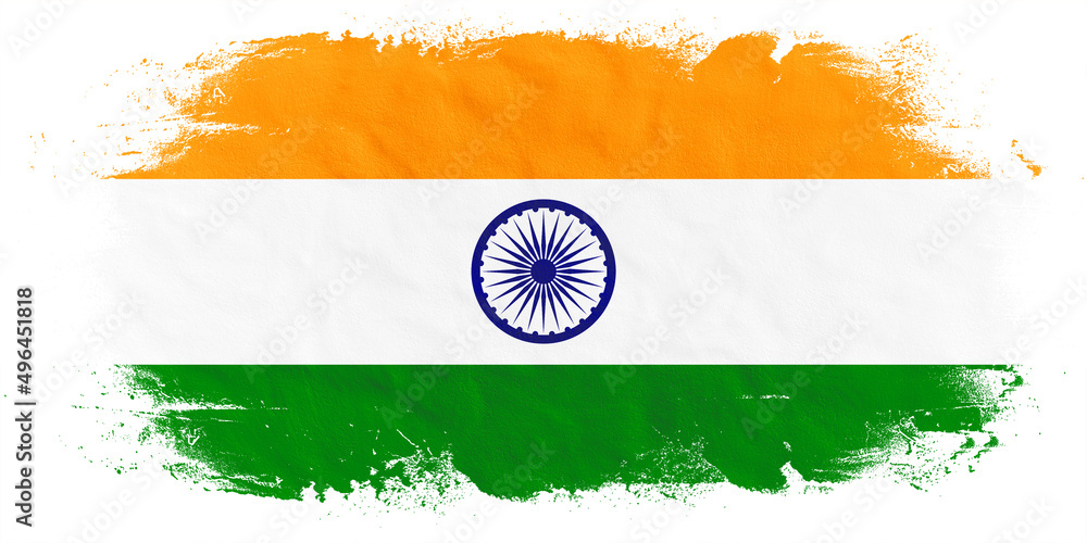 India background banner pattern template - Abstract brushstroke paint ...