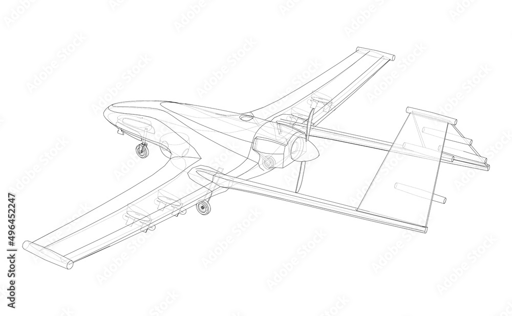 Predator Drone Drawing