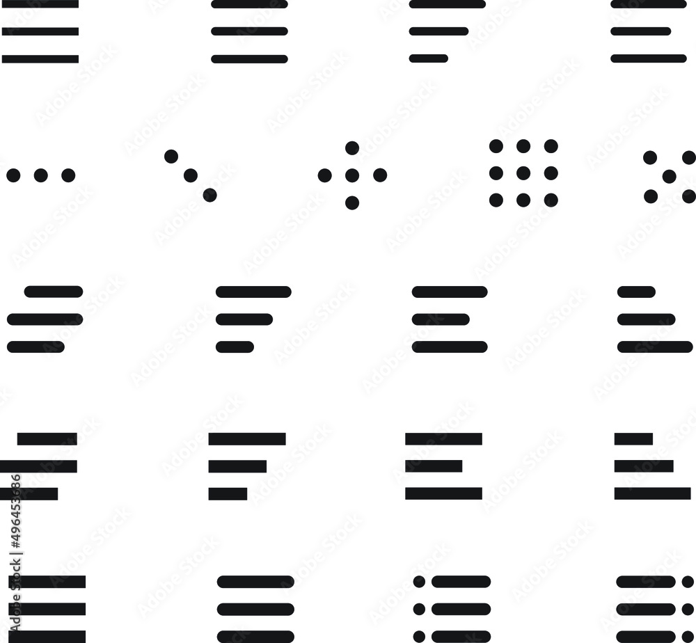 Menu UI Design Elements icons. Set of hamburger Menu buttons. Website ...