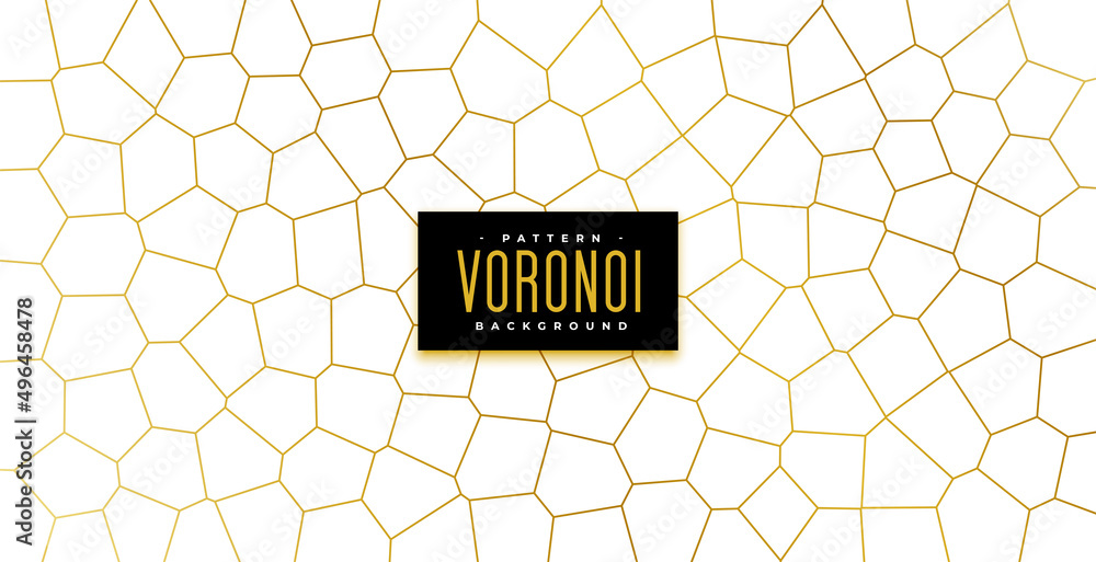 voronoi pattern grid lines texture on white background Stock Vector ...
