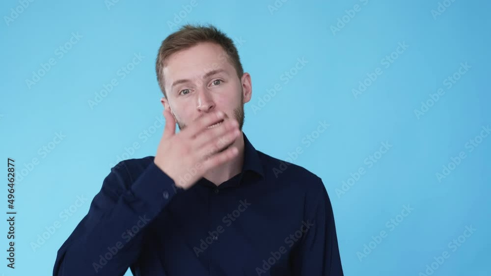 Different expression. Mood change. Comedy drama. Boomerang motion. Man ...