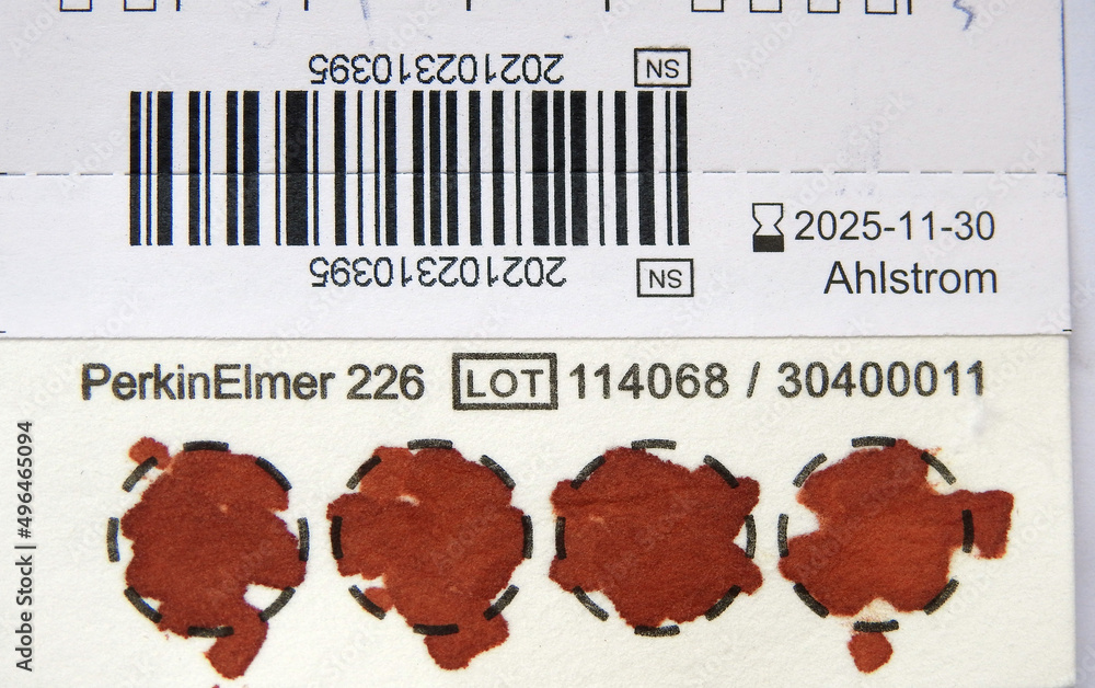 Cairo, Egypt, December 25 2021: PerkinElmer 226 Spot Saver RUO Card ...