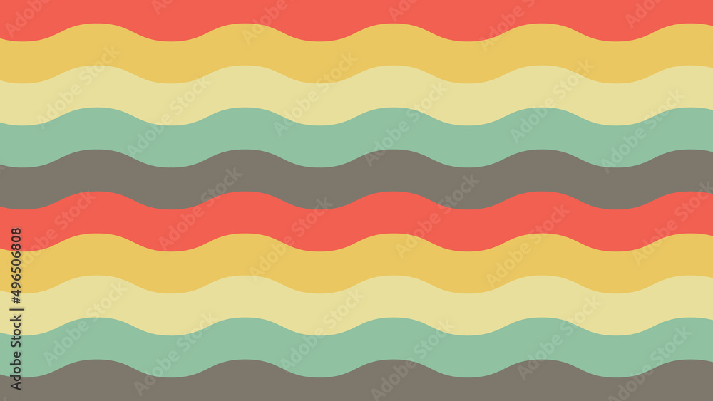 Wave background. Smooth color wave background. Vector Illustration for ...