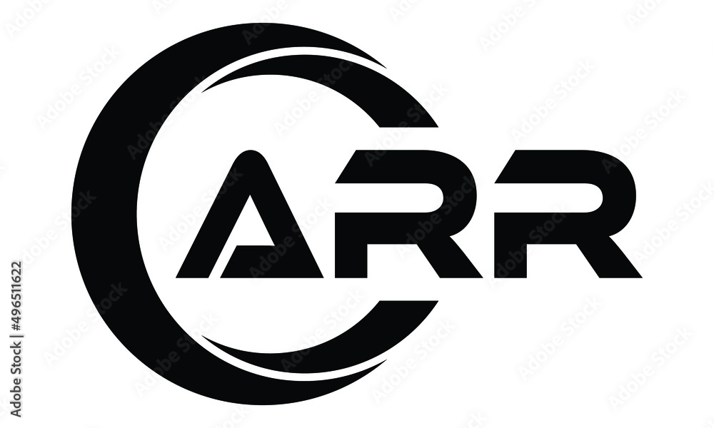 ARR swoosh logo design vector template | monogram logo | abstract logo ...