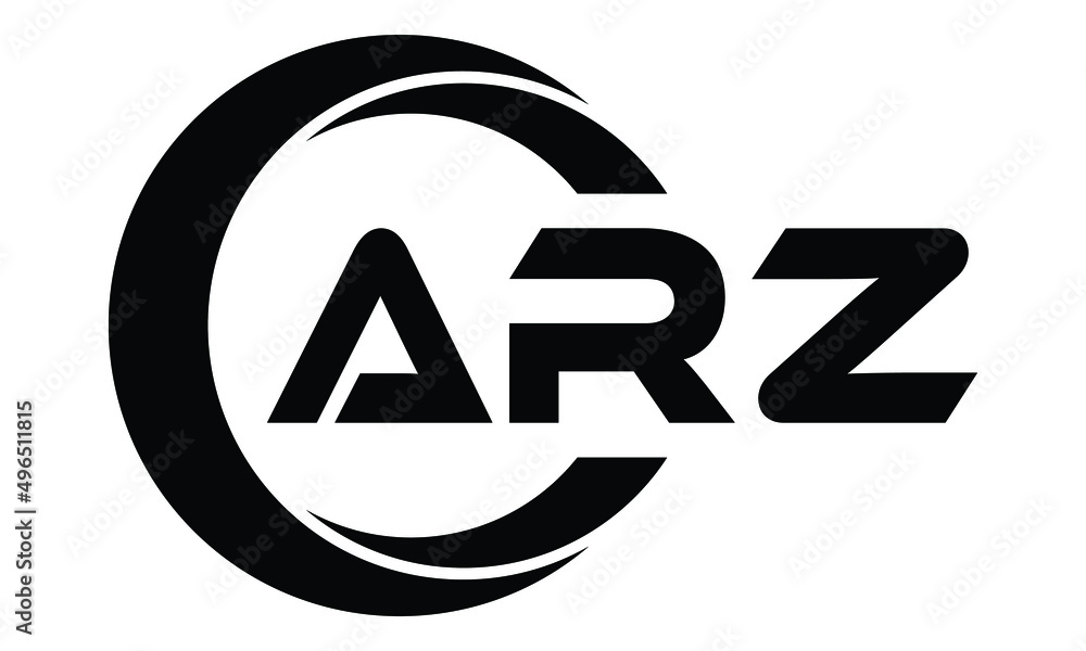 ARZ swoosh logo design vector template | monogram logo | abstract logo ...