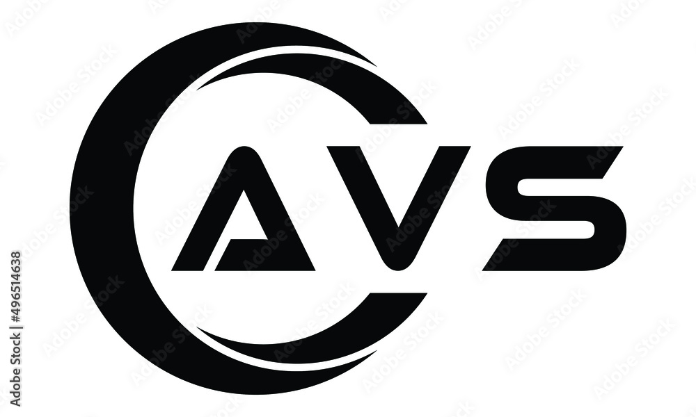 AVS swoosh logo design vector template | monogram logo | abstract logo ...