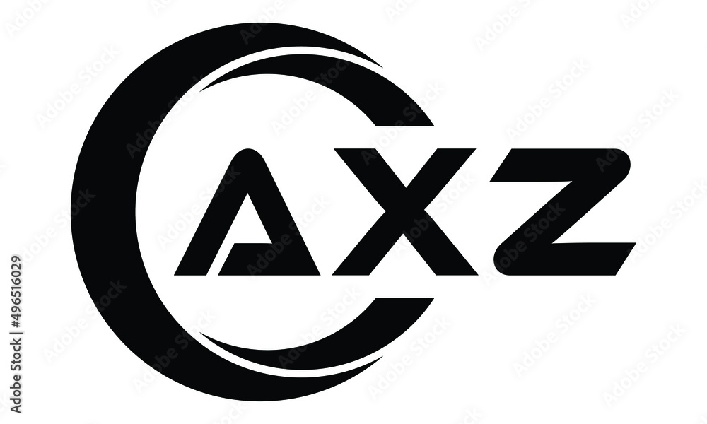 AXZ swoosh logo design vector template | monogram logo | abstract logo ...