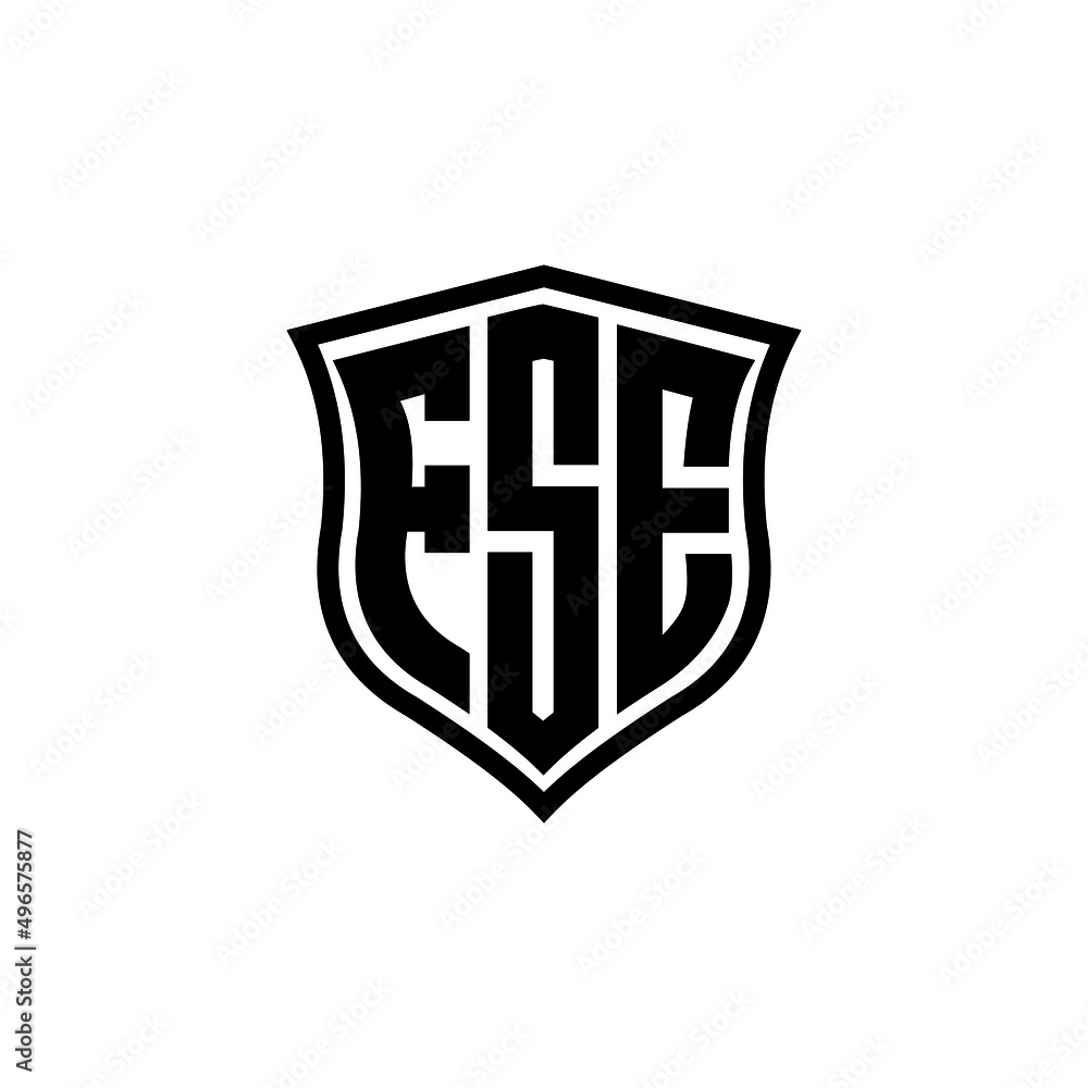 FSE letter logo design with white background in illustrator, vector ...