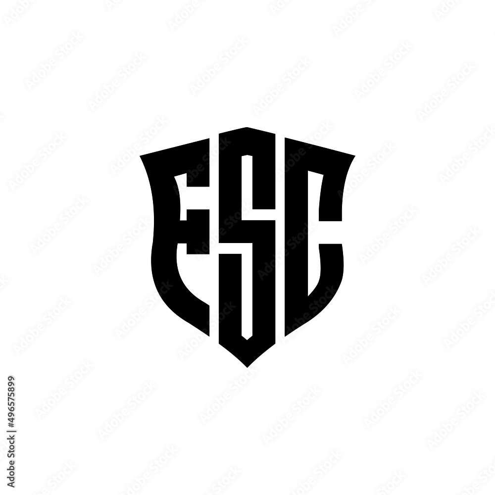 FSC letter logo design with white background in illustrator, vector ...