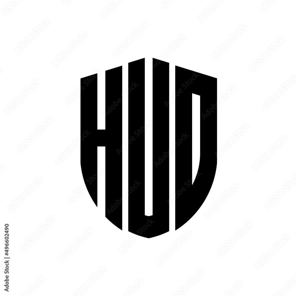HVD letter logo design. HVD modern letter logo with black background ...