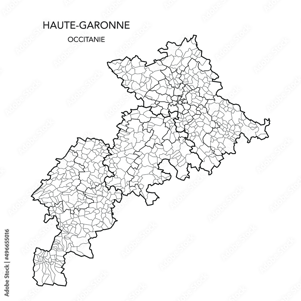 Map of the Geopolitical Subdivisions of The Département De La Haute ...
