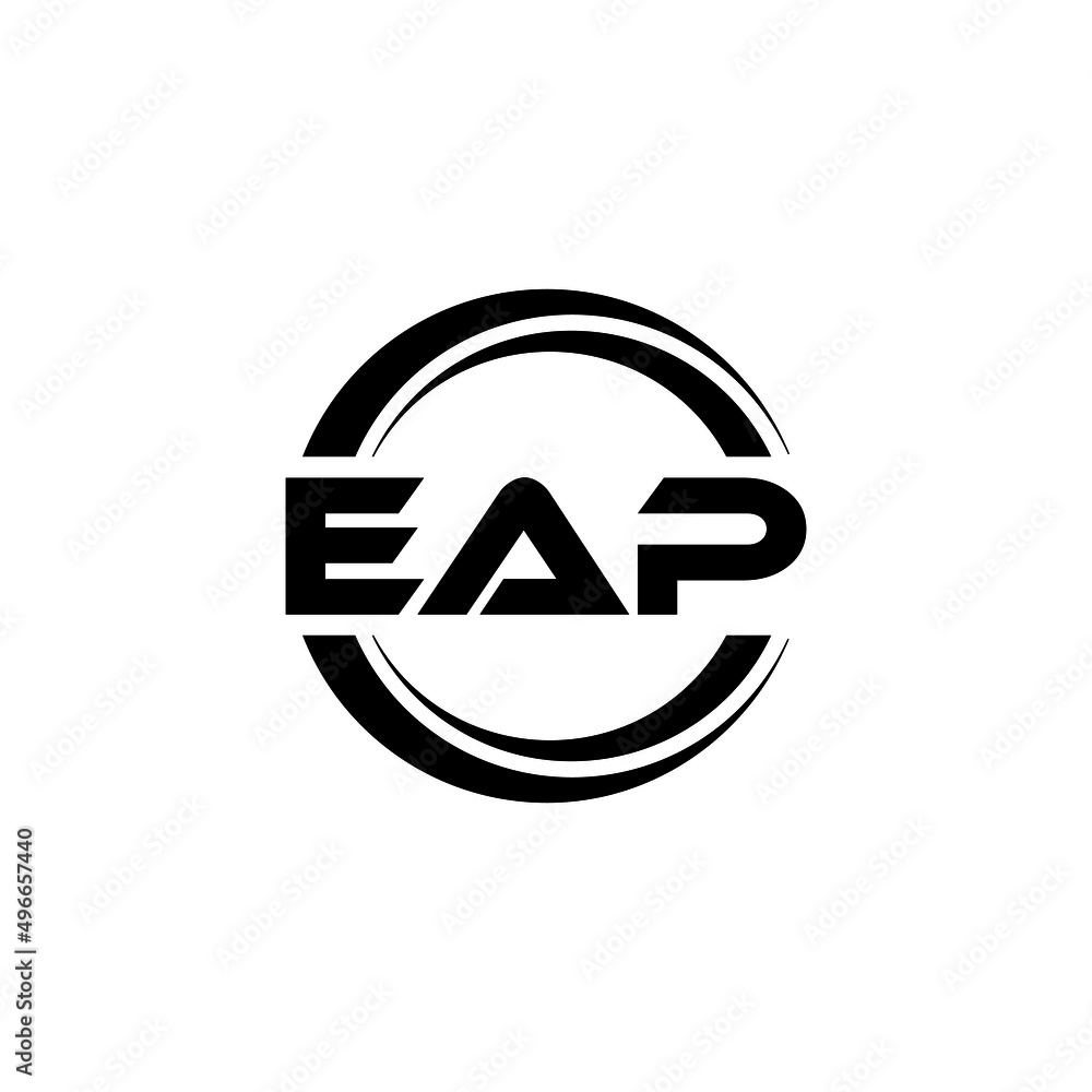 EAP letter logo design with white background in illustrator, vector ...