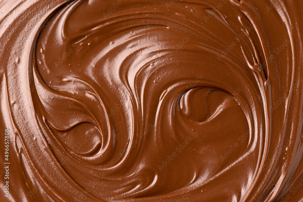Homemade Chocolate Hazelnut spread background, texture, macro Stock ...