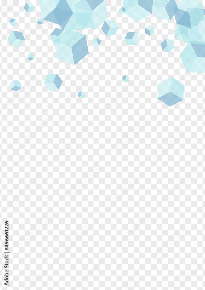 Grey Square Background Transparent Vector. Box Network Design. Blue ...