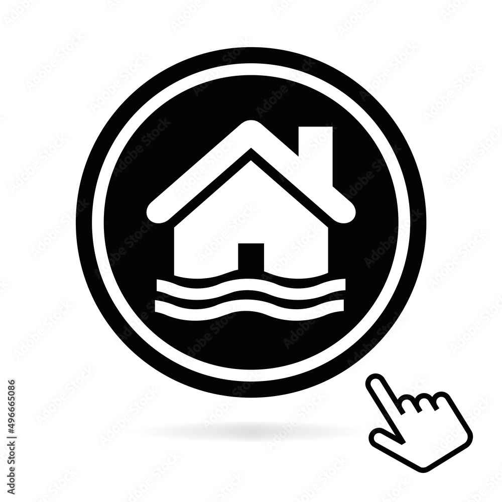 Logo inondation. Stock Vector | Adobe Stock