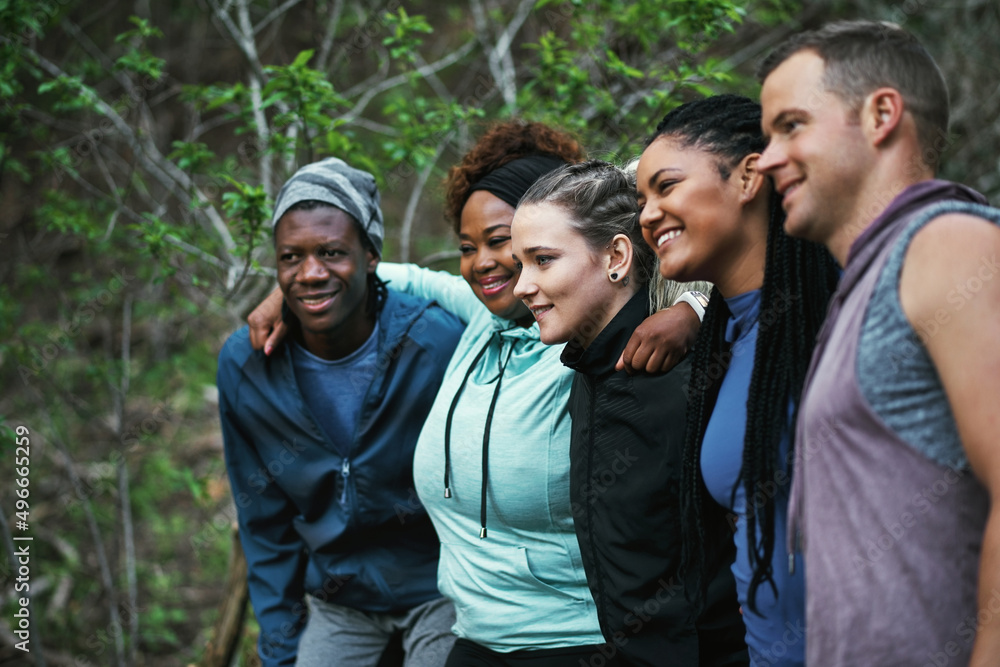 Its great coming together because we motivate each other. Cropped shot ...
