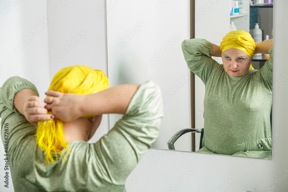 An Orthodox Jewish Hasidic woman who has shaved her head after the ...