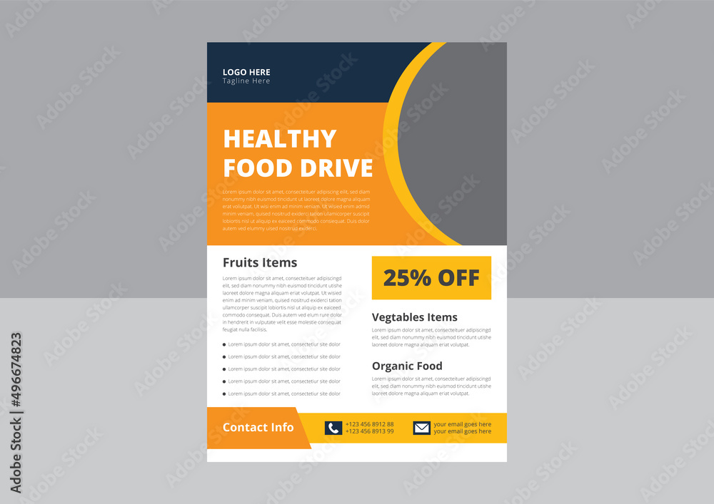 Food Drive Flyer Templates. Food Donation Flyer Design. Charity ...