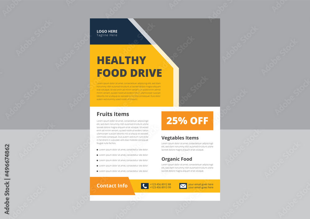 Food Drive Flyer Templates. Food Donation Flyer Design. Charity ...