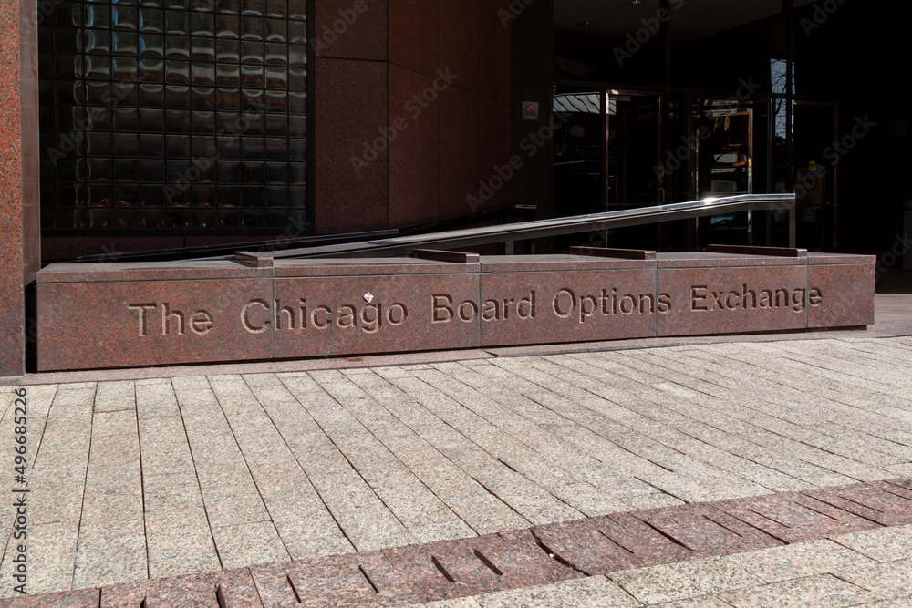 Chicago, Illinois, USA - March 28, 2022: Chicago Board Options Exchange ...