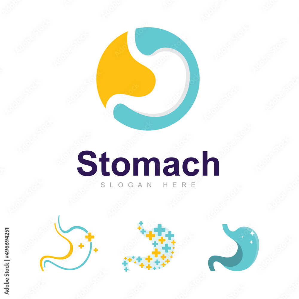 Stomach Care Logo Vector Design Template, Creative stomach Symbol Stock ...