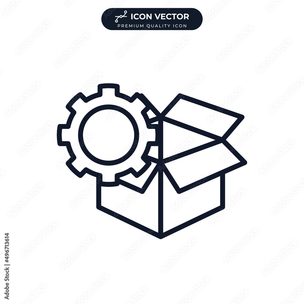 processing order icon symbol template for graphic and web design ...