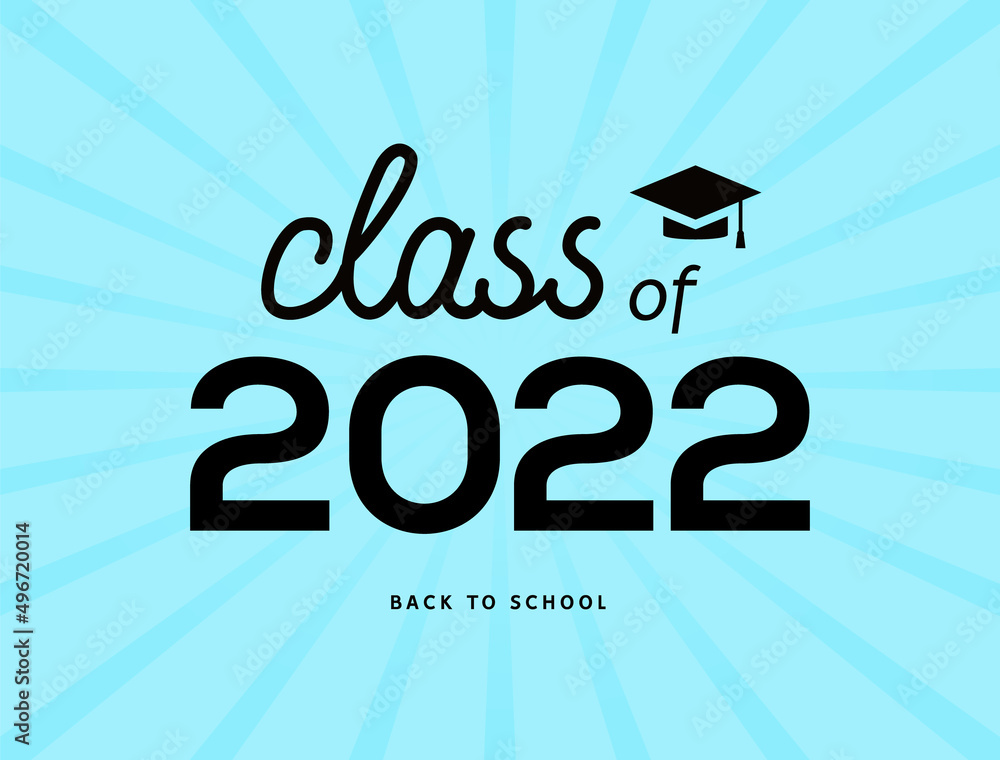Class 2022 certificate font school graduate senior hat education. Class ...