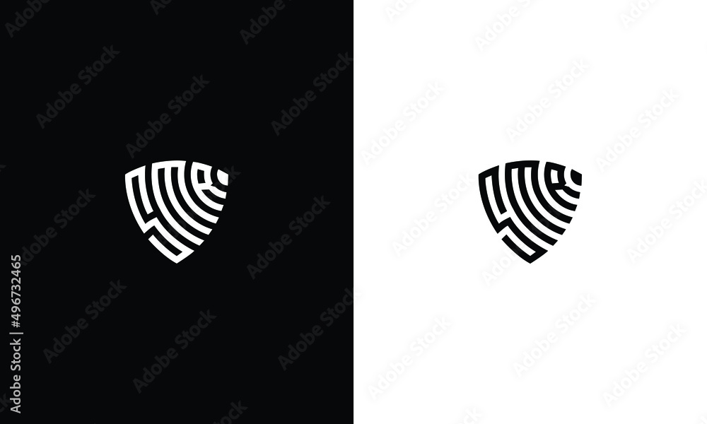 SMR Logo design minimal in vector illustration Stock Vector | Adobe Stock